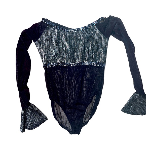 algy | Costumes | Algy Girls Liatard Costume Sequins Sheer Outfit ...